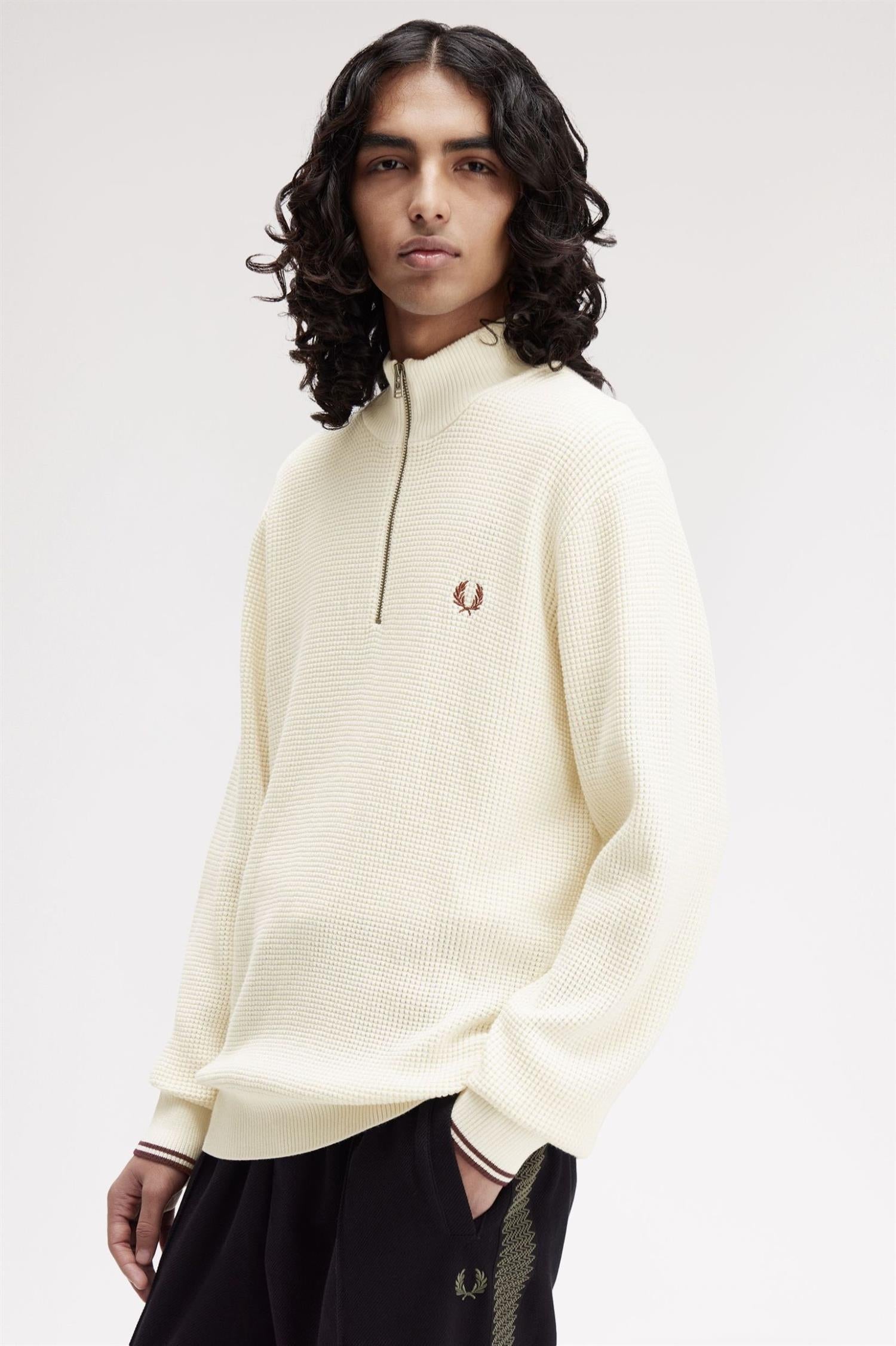 Waffle Stitch Half Zip Jumper – Urban Pioneers Concept Store